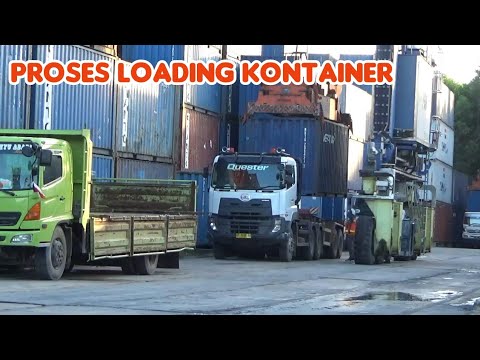 Aktivitas Proses Loading Kontainer Di Pelabuhan - YouTube