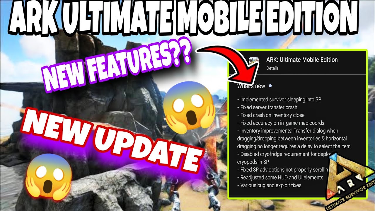 😱 Ark Ultimate Mobile Edition New Update New Features Full Information ...