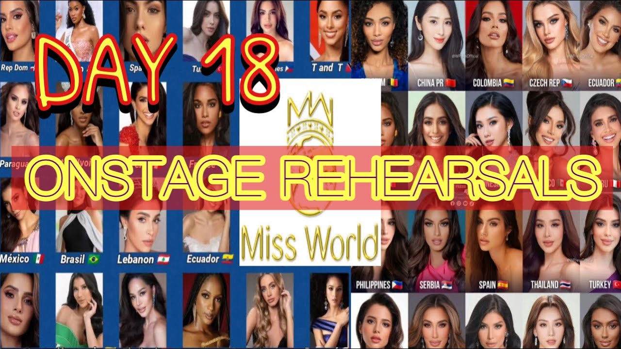 DAY 18 OF 71st MISS WORLD PAGEANT IN MUMBAI, INDIA 🇮🇳 || Miss World ...