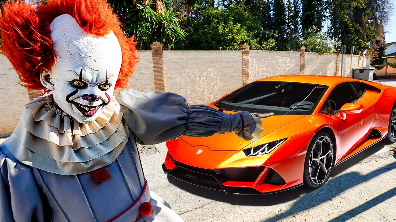 EL NUEVO COCHE DEL PAYASO ASESINO !! - YouTube