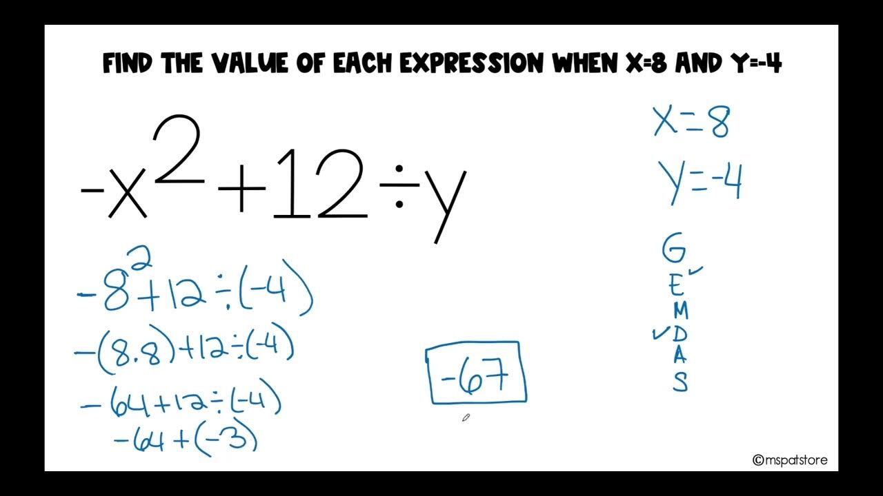 How to evaluate expressions involving integers' division - YouTube