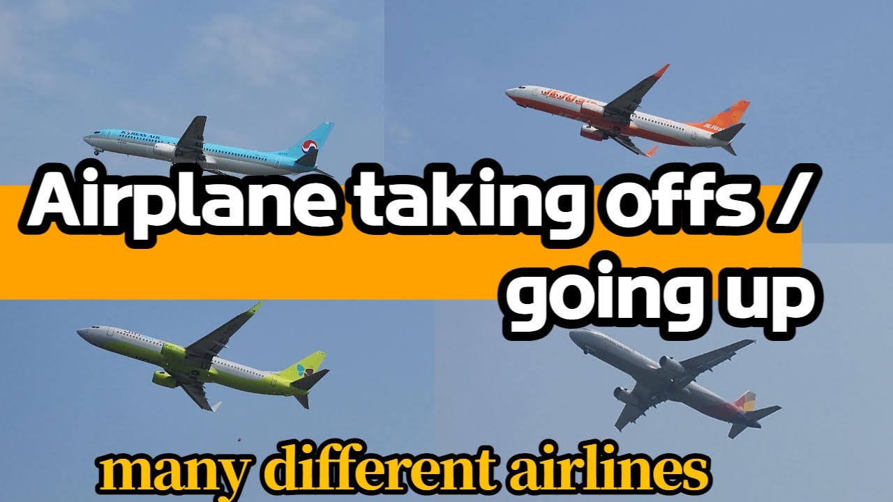airplane taking offs/ going up/비행기 이륙장면 - YouTube