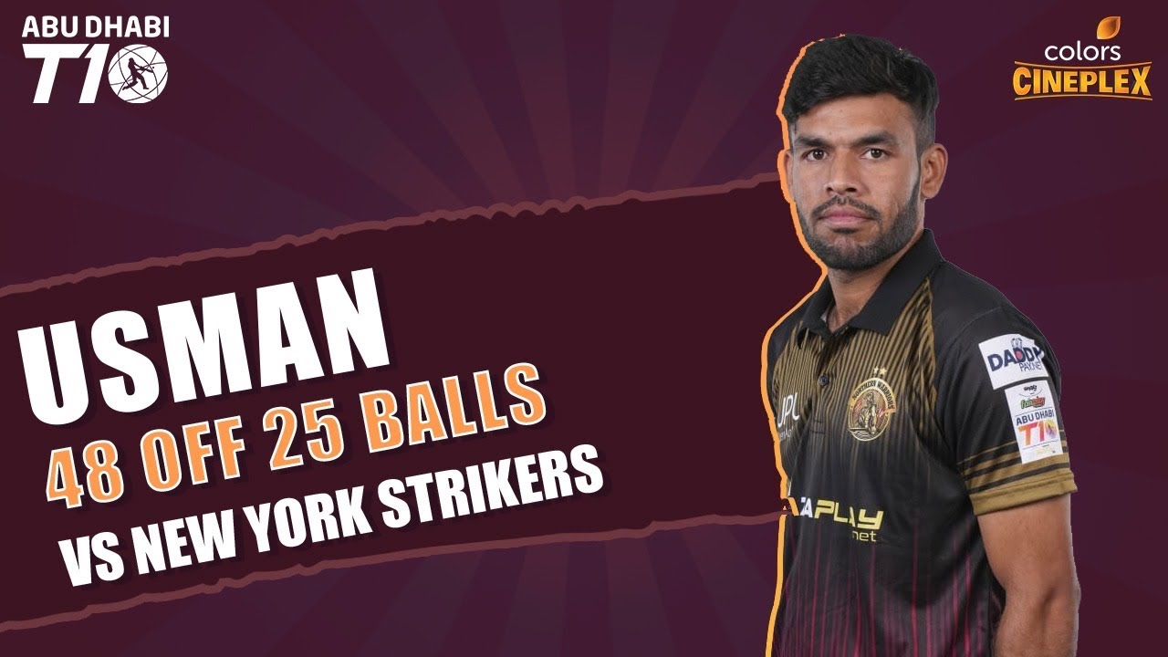 Usman Khan 48 of 25 | Northern Warriors | Abu Dhabi T10 Season 6 ...