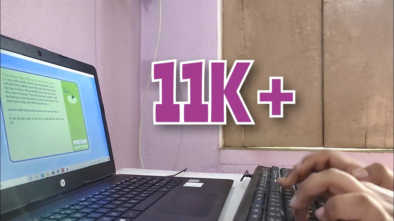 Typing in 86 WPM (96% accuracy) [result is in the end] - YouTube