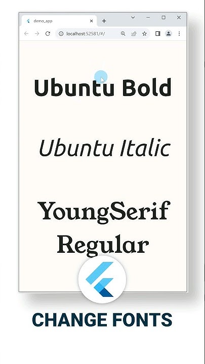 How to change Fonts in Flutter. - YouTube