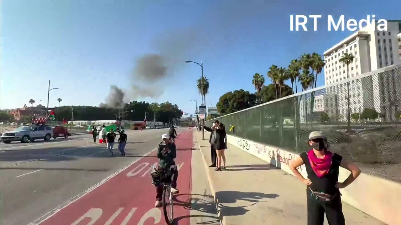DANGEROUS PROTEST / RIOT IN LA. SEVERAL INJURIES - YouTube