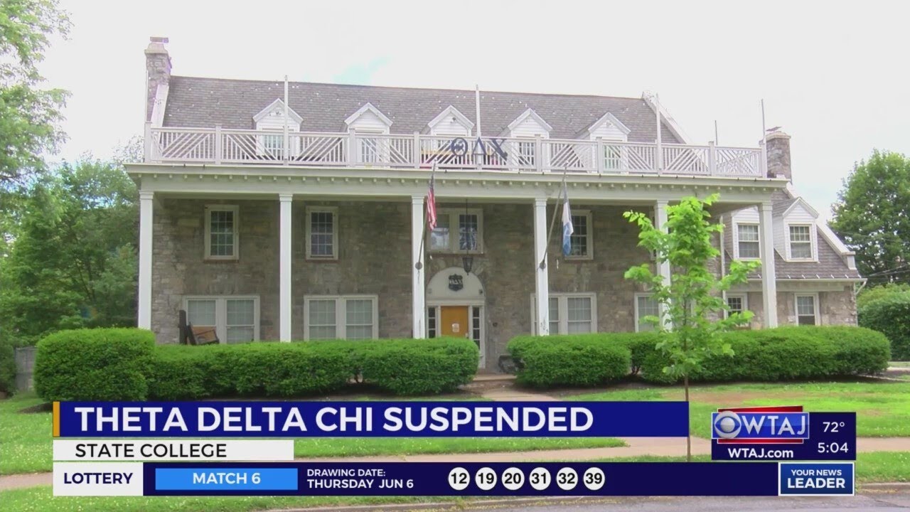 Penn State chapter of Theta Delta Chi placed on indefinite suspension - YouTube
