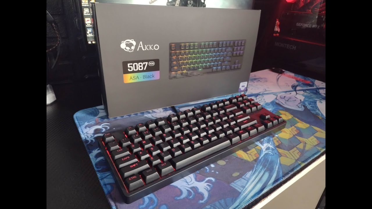 Unboxing Teclado Akko 5087 rgb / Do Aliexpress - YouTube