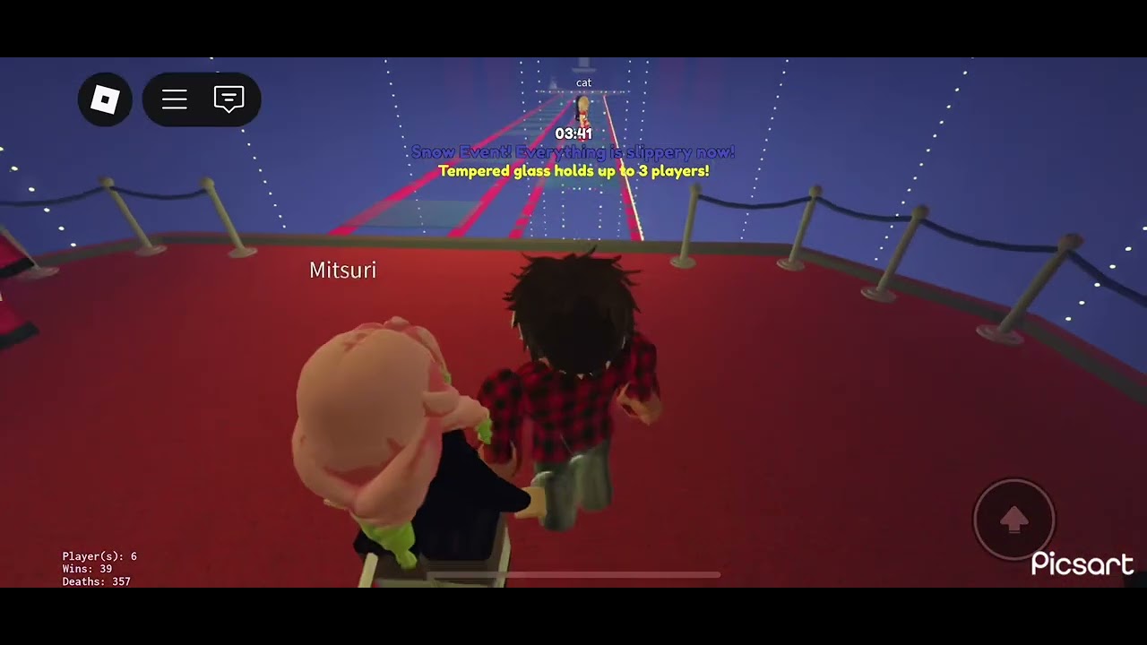 Reaching 40 wins in Roblox glass bridge! - YouTube