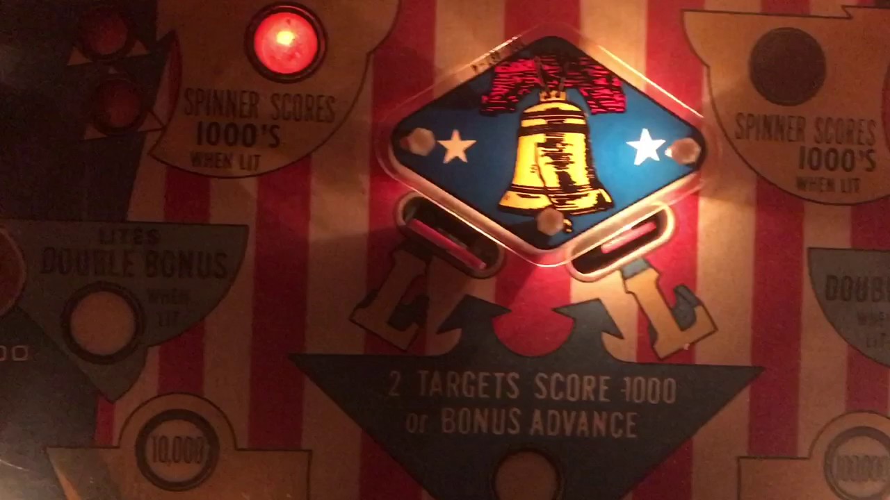 Liberty Bell Pinball Machine - YouTube
