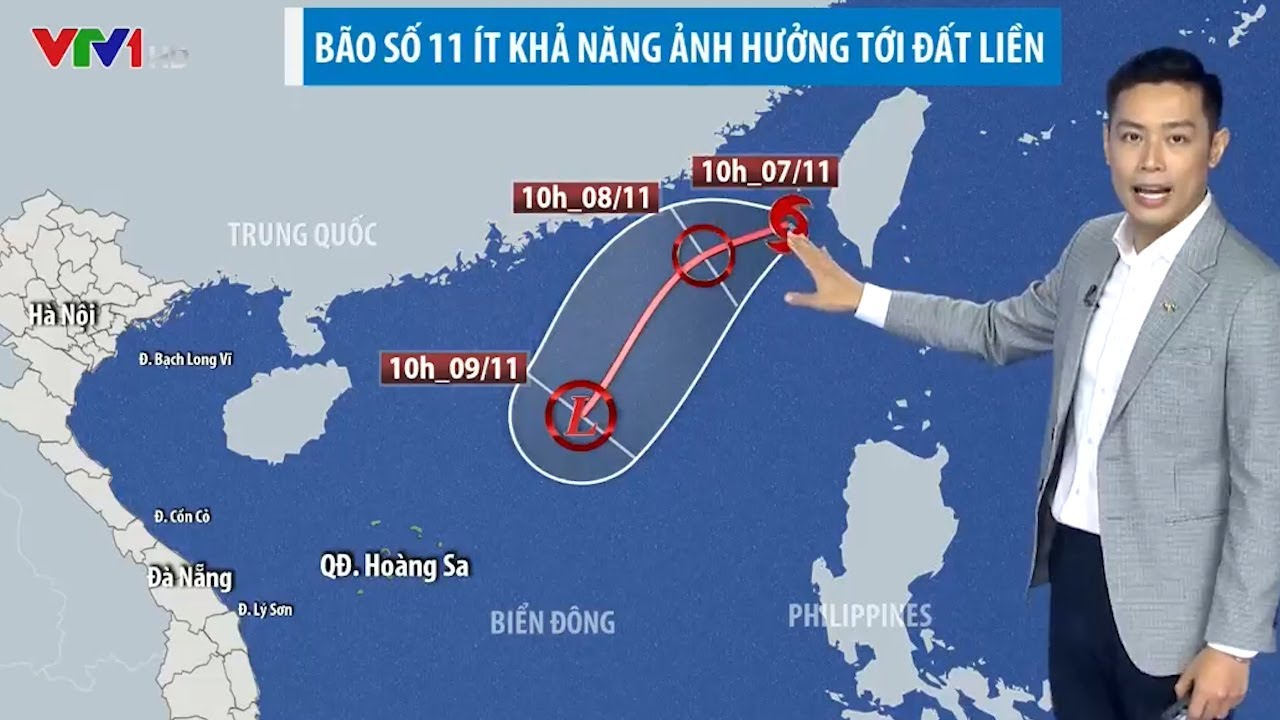 Bão số 11 sẽ ít ảnh hưởng tới đất liền Việt Nam, Mưa lũ miền Trung đang ...