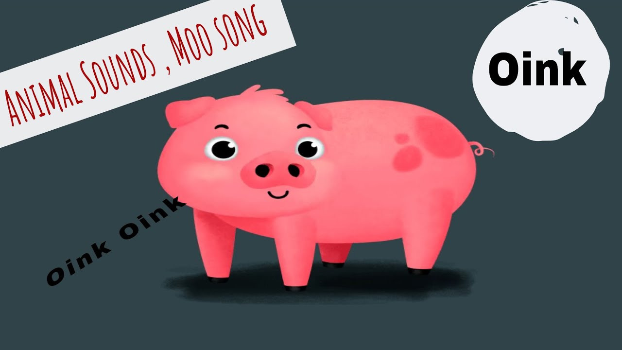 Learn Animal Sounds | Moo Cow Song | Learn Animals | #GoodysKudos - YouTube