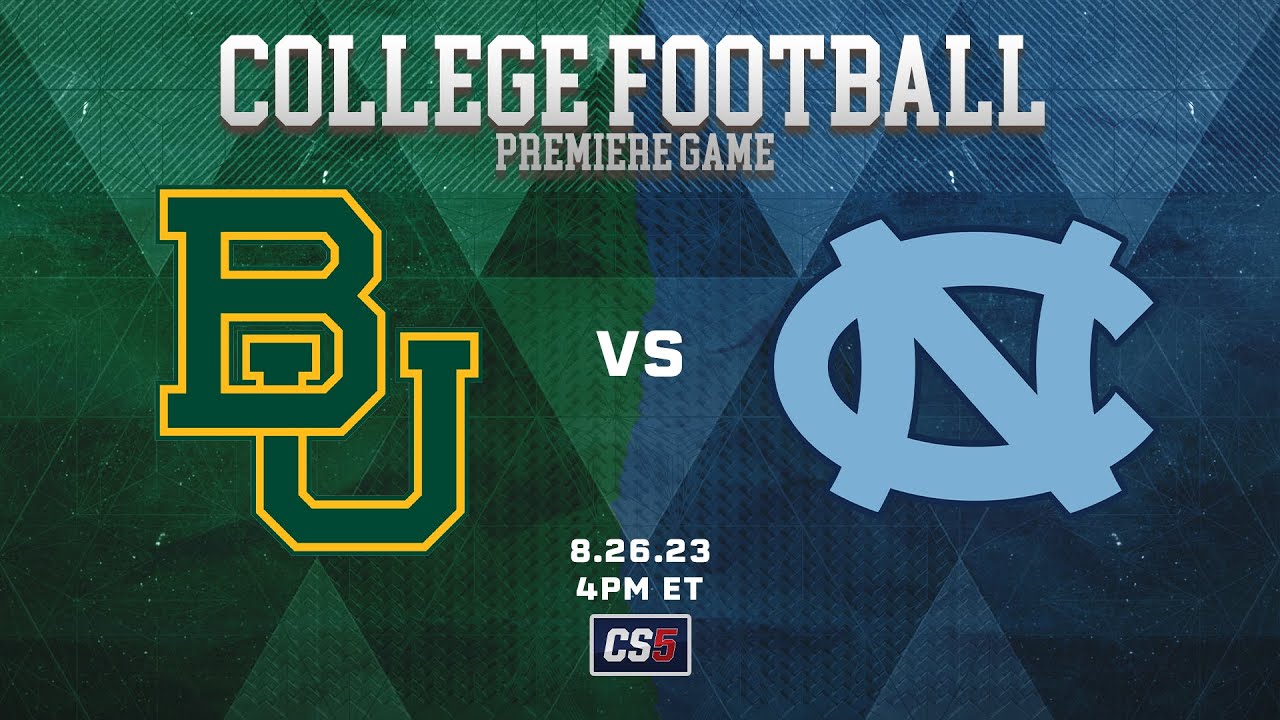 #7 Baylor (3-1) vs #20 North Carolina (2-2) Week 5 Premiere Game, RFL ...