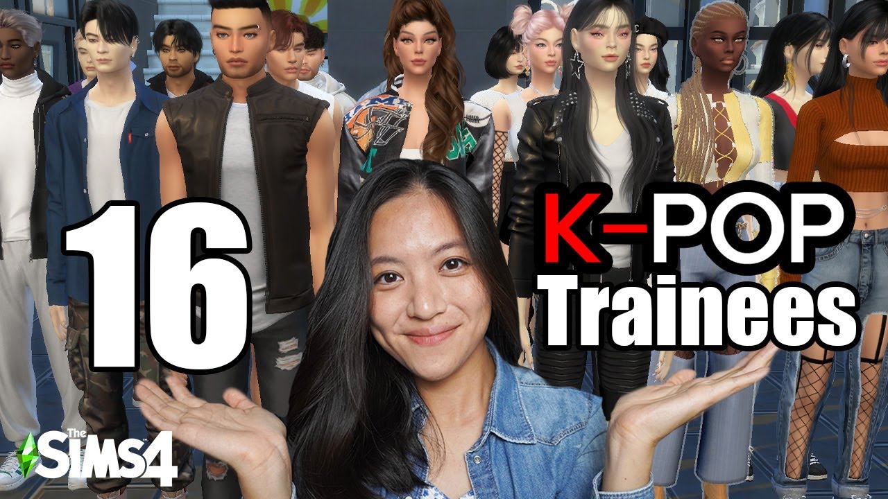 Let's Play with 16 Kpop Trainees in the Sims 4 l So You Think You Can ...