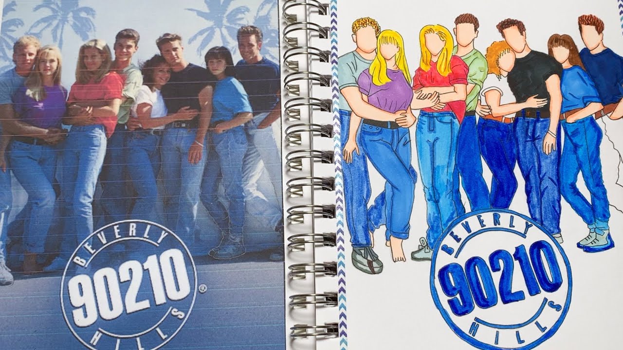 🏝 Color With Me | Beverly Hills 90210 with Art Markers - YouTube