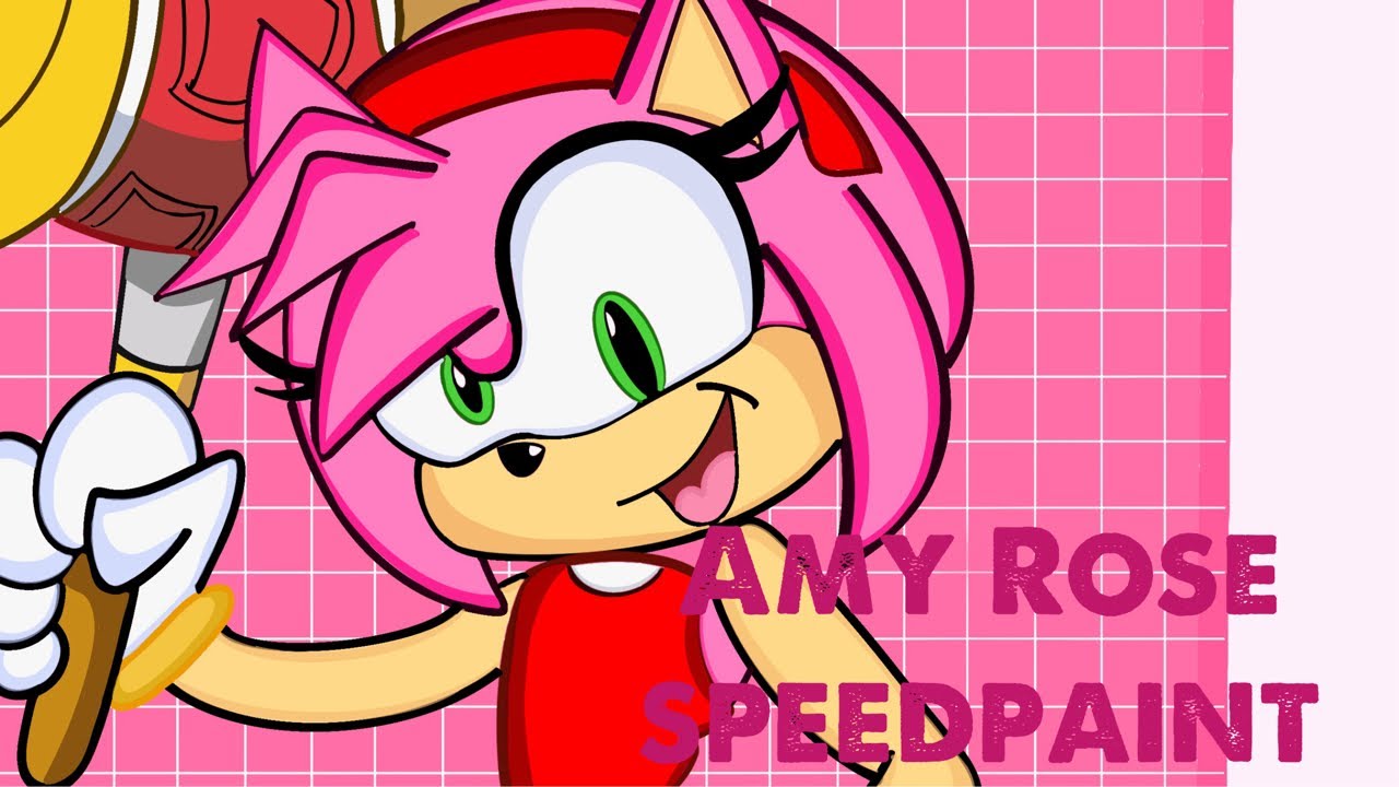 Amy Rose 🩷 - (speedpaint) - YouTube