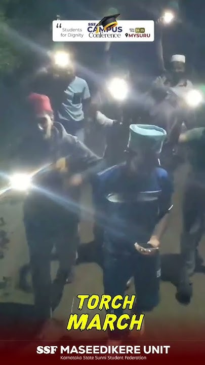 TORCH MARCH SSF MASEEDIKERE UNIT BALEHONNURU DIVISION "Students for Dignity" - YouTube