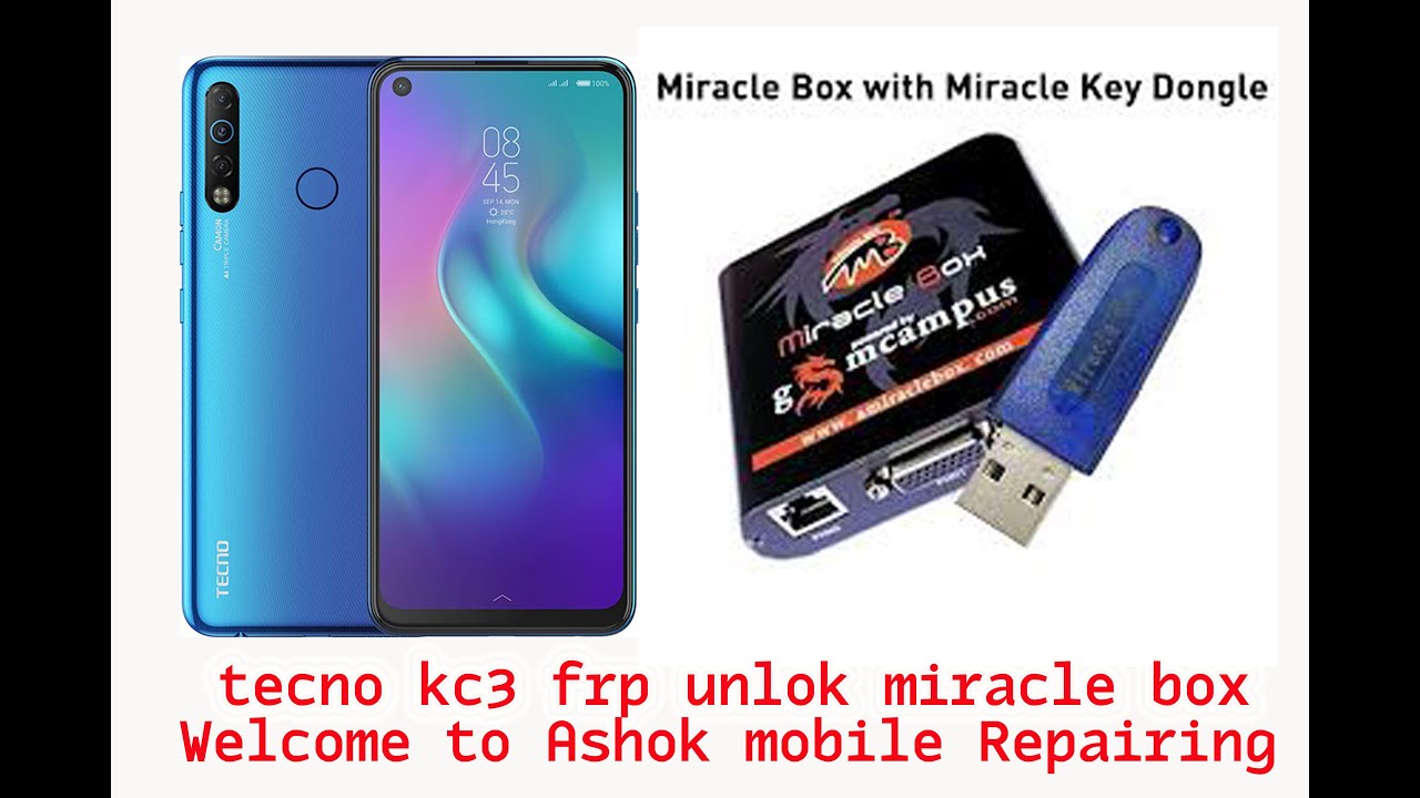 tecno kc3 frp unlok miracle box - YouTube