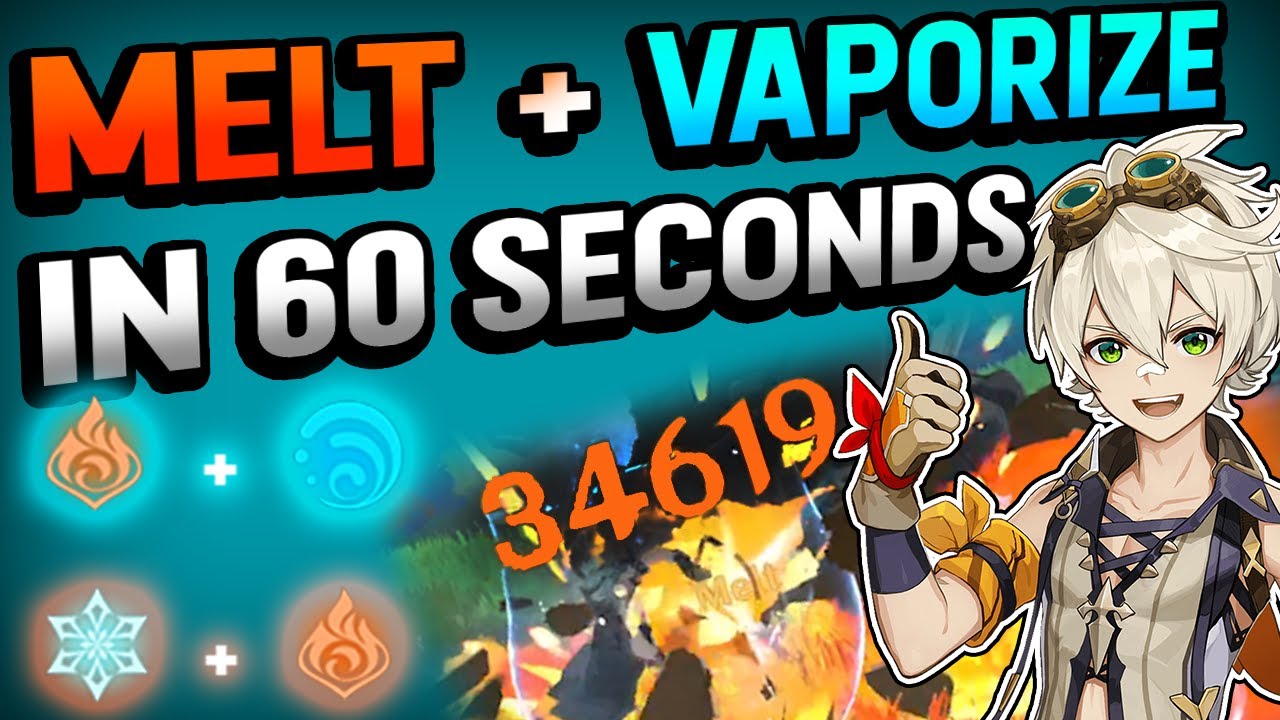 Melt and Vaporize Explained in 1 minute | Genshin Impact - YouTube