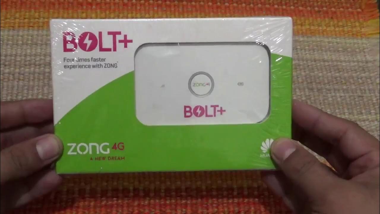 Unboxing Zong 4G bolt plus device, review and rating - YouTube