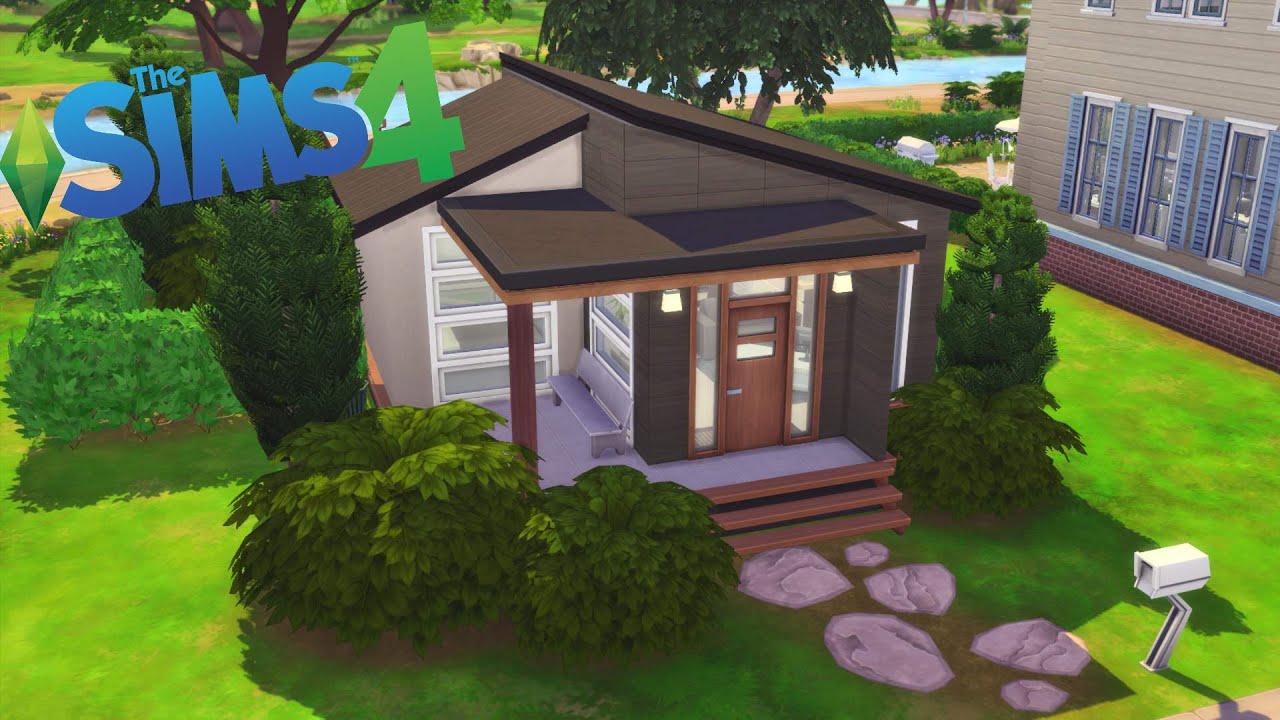 BASE GAME STARTER HOME | SIMS 4 SPEED BUILD - YouTube
