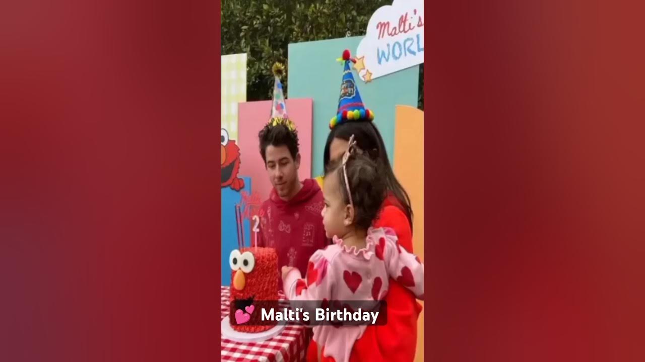 Queen Priyanka Chopra Nike Jones cute Daughter Malti birthday Wishes queen-priyanka-chopra-nike-jones-cute-daughter-malti-birthday-wishes