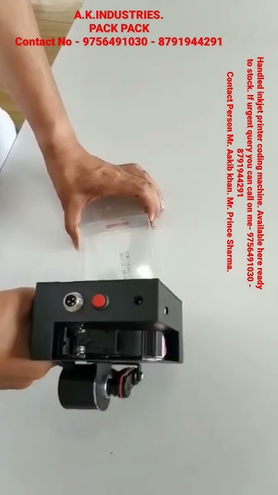 👉Handled inkjet printer coding machine.#inkjetprintingmachine#inkjetprinter# ...