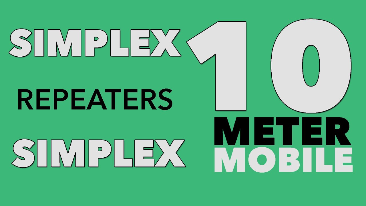 10M simplex and repeater quickie - YouTube