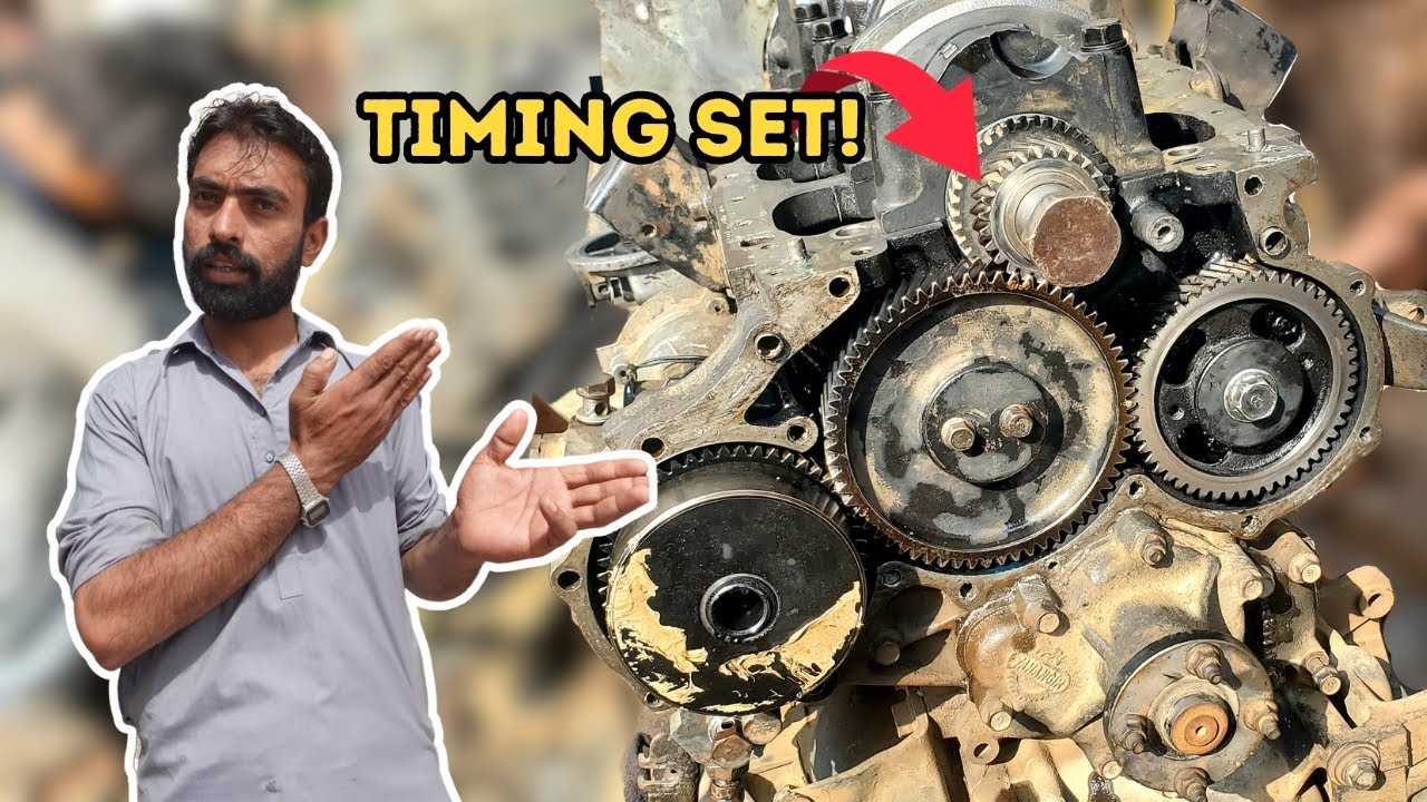 How to set Timing of Truck engine | Timing mark of Mazda T3500 - YouTube