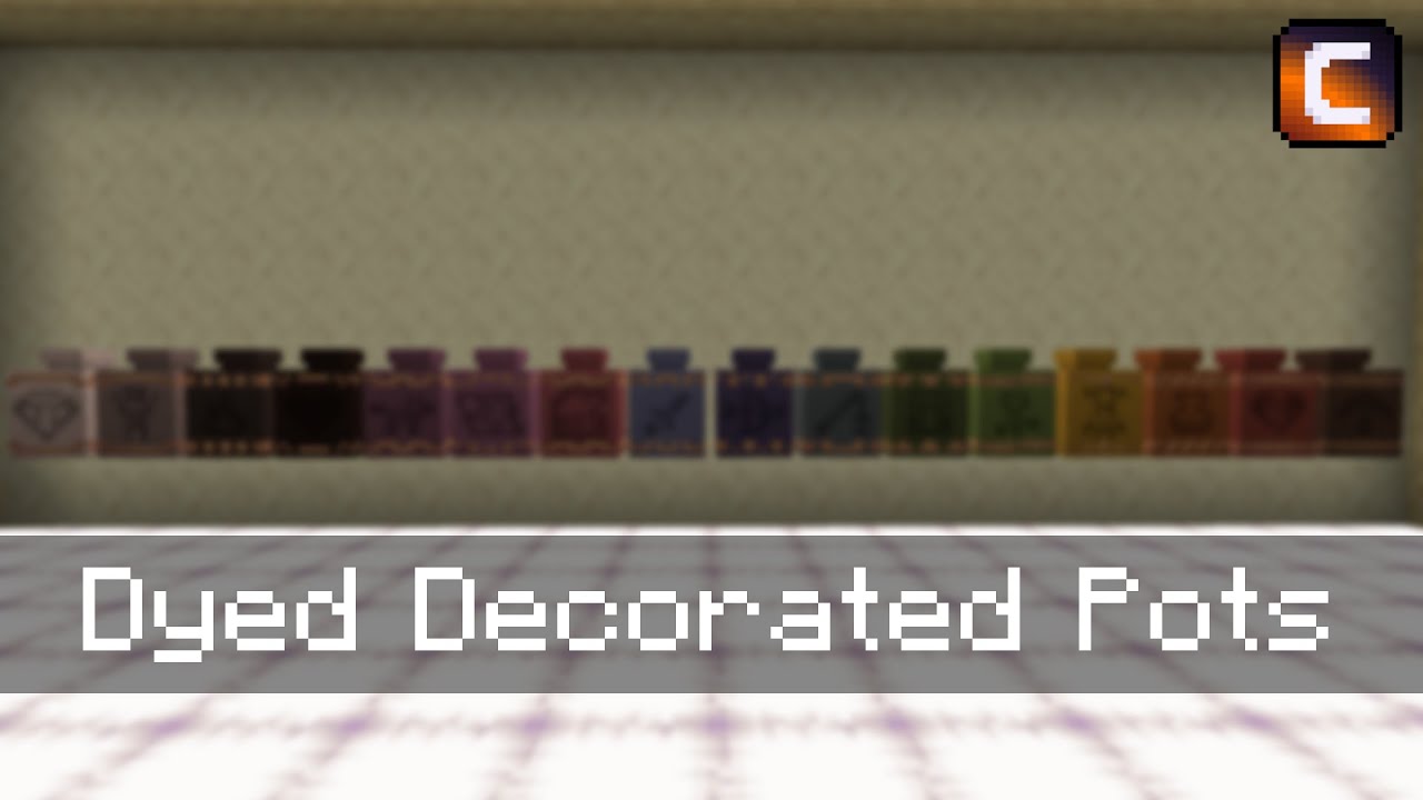 Dyed Decorated Pots - Minecraft Mod Showcase - YouTube