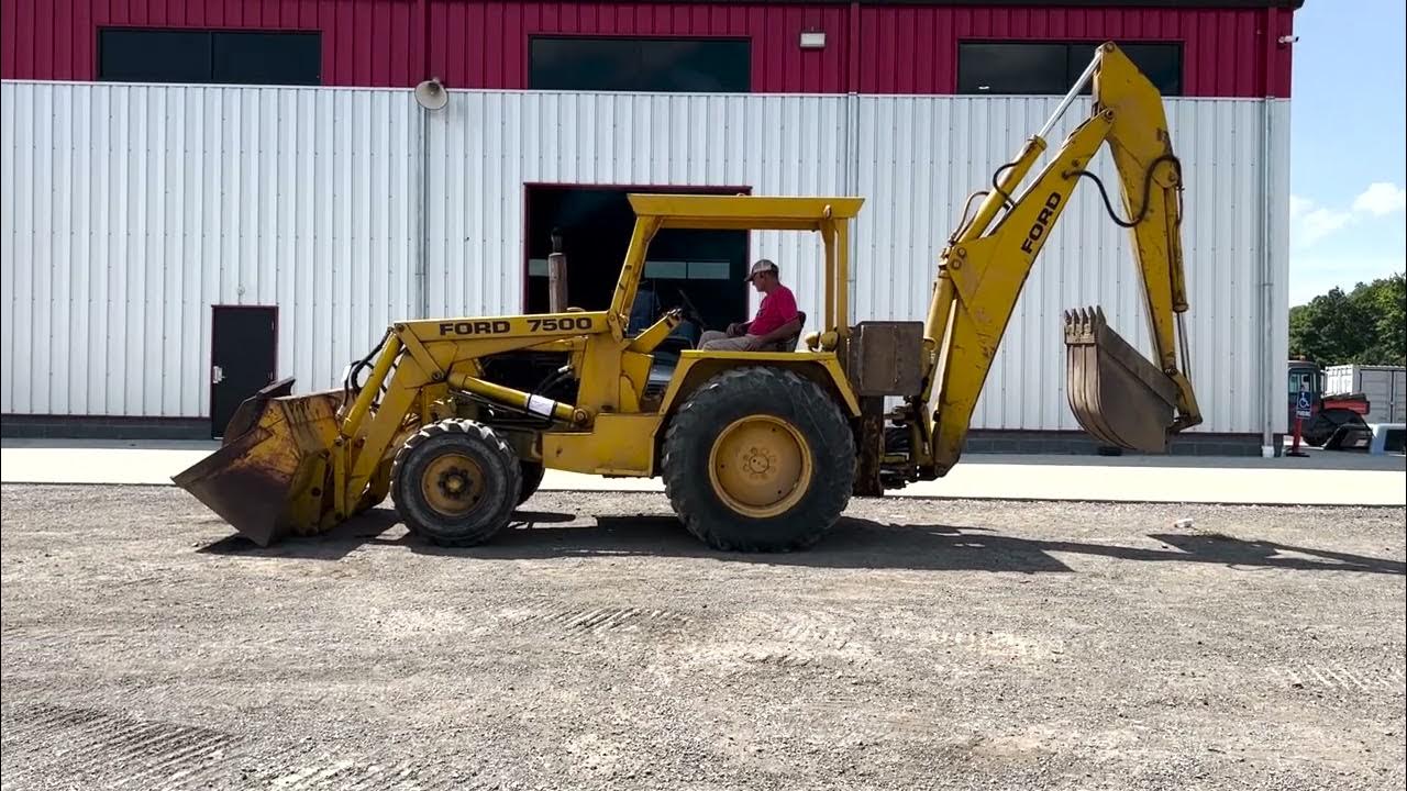 Ford 7500 Backhoe - YouTube