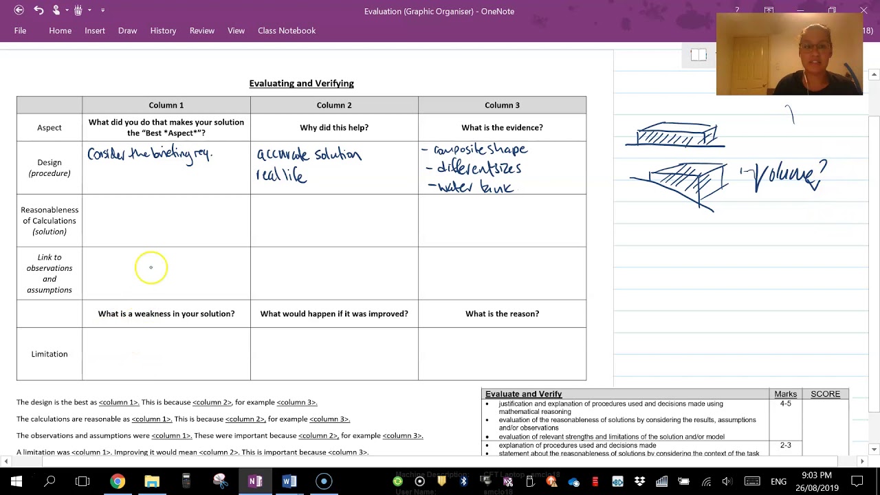 Evaluation Using Graphic Organiser - YouTube