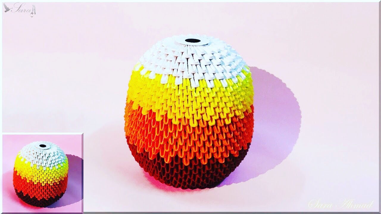 How to make 3d origami money box 16 - YouTube