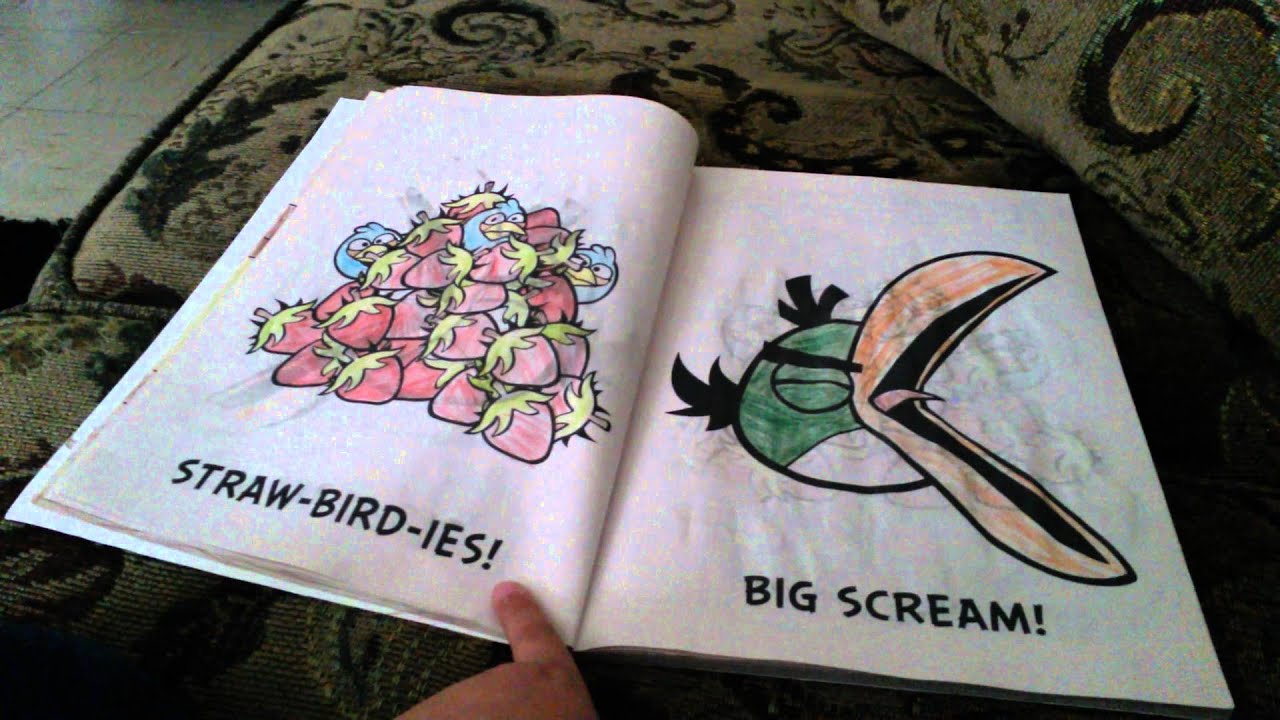 Angry birds red alert giant coloring and activity - YouTube