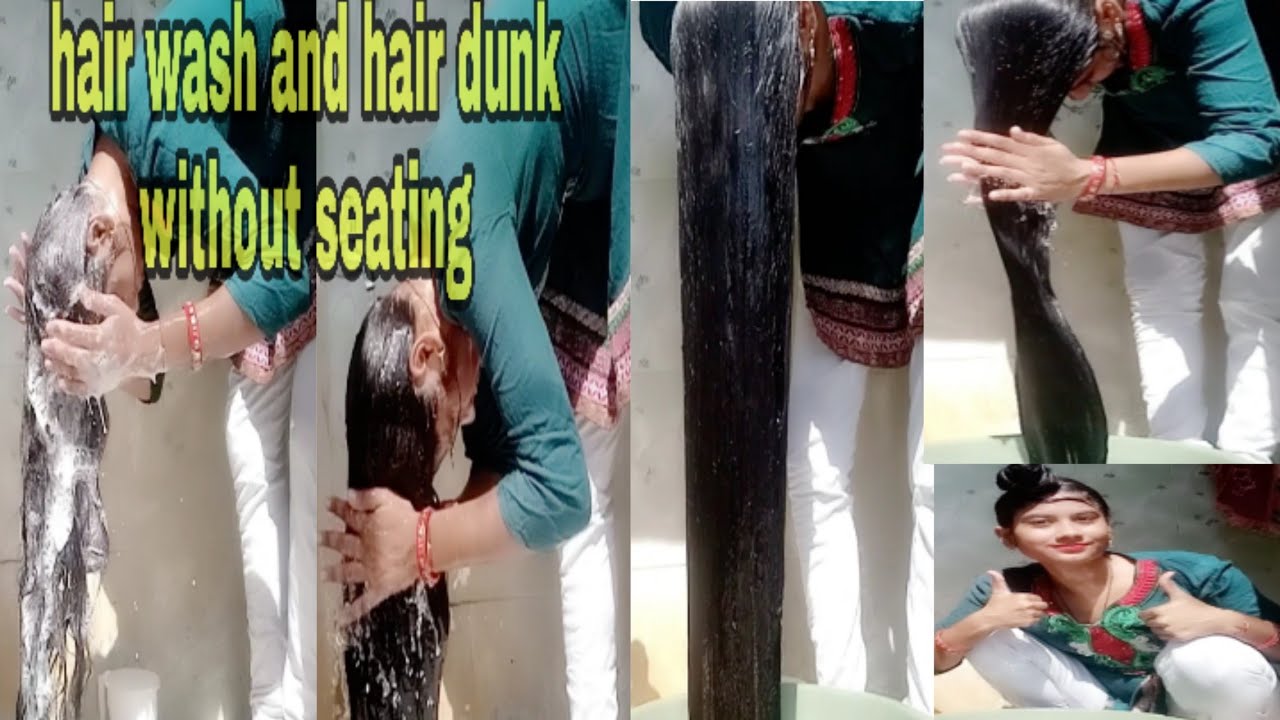 Hair wash and hair dunk without seating / get long, strong and silky ...