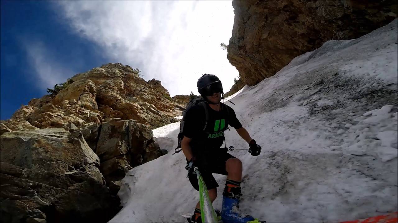 Summer Shreddin' Alta's Main Chute - YouTube