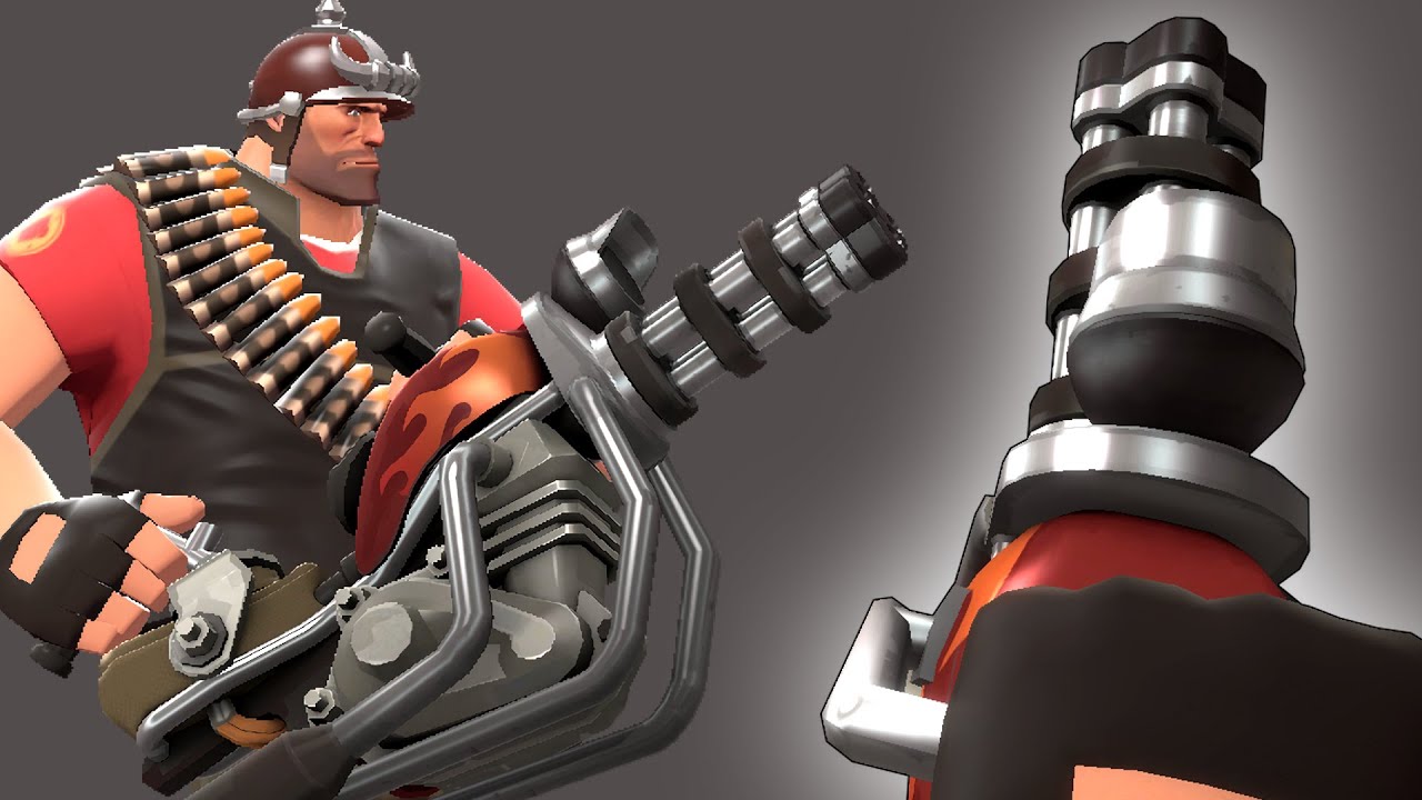 TF2 Heavy Fat Scout's Minigun - YouTube