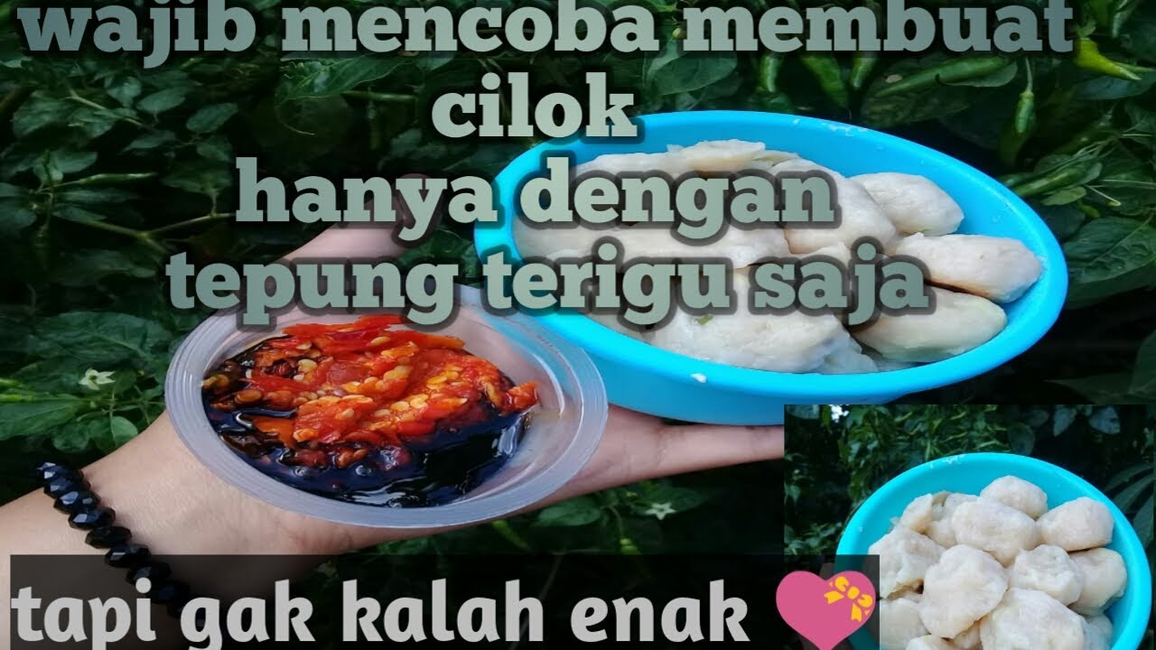 Cara membuat pentol cilok hanya dengan tepung terigu || ekasanca - YouTube