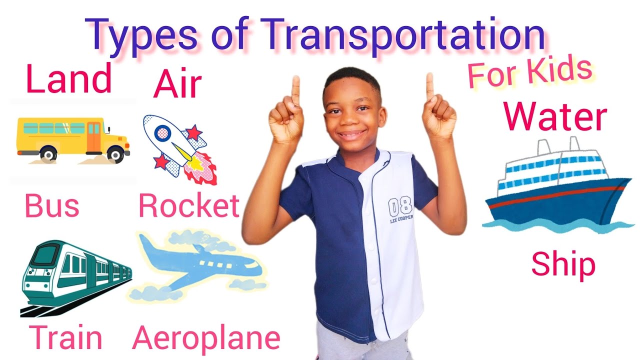 Types of Transportation for Kids | Land, Water & Air Vehicles - YouTube