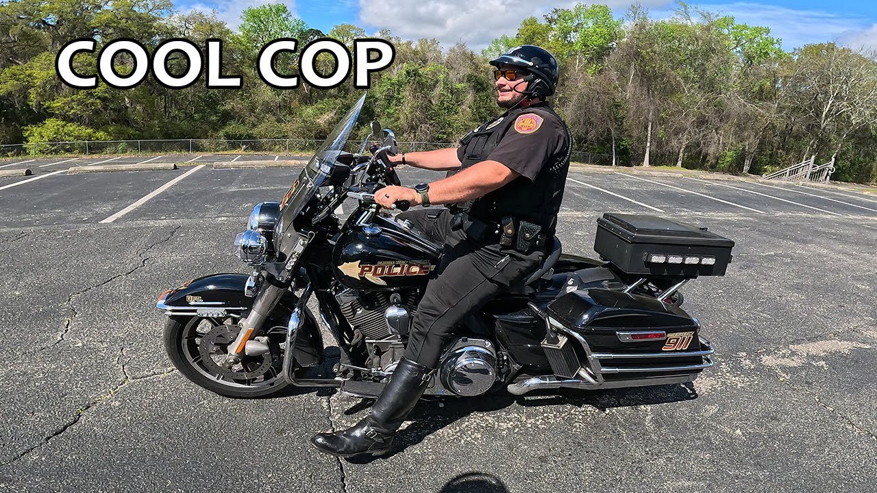 (FULL VID)CHILL BIKE COP SHOWS OFF #bikelife #bikesvscops - YouTube