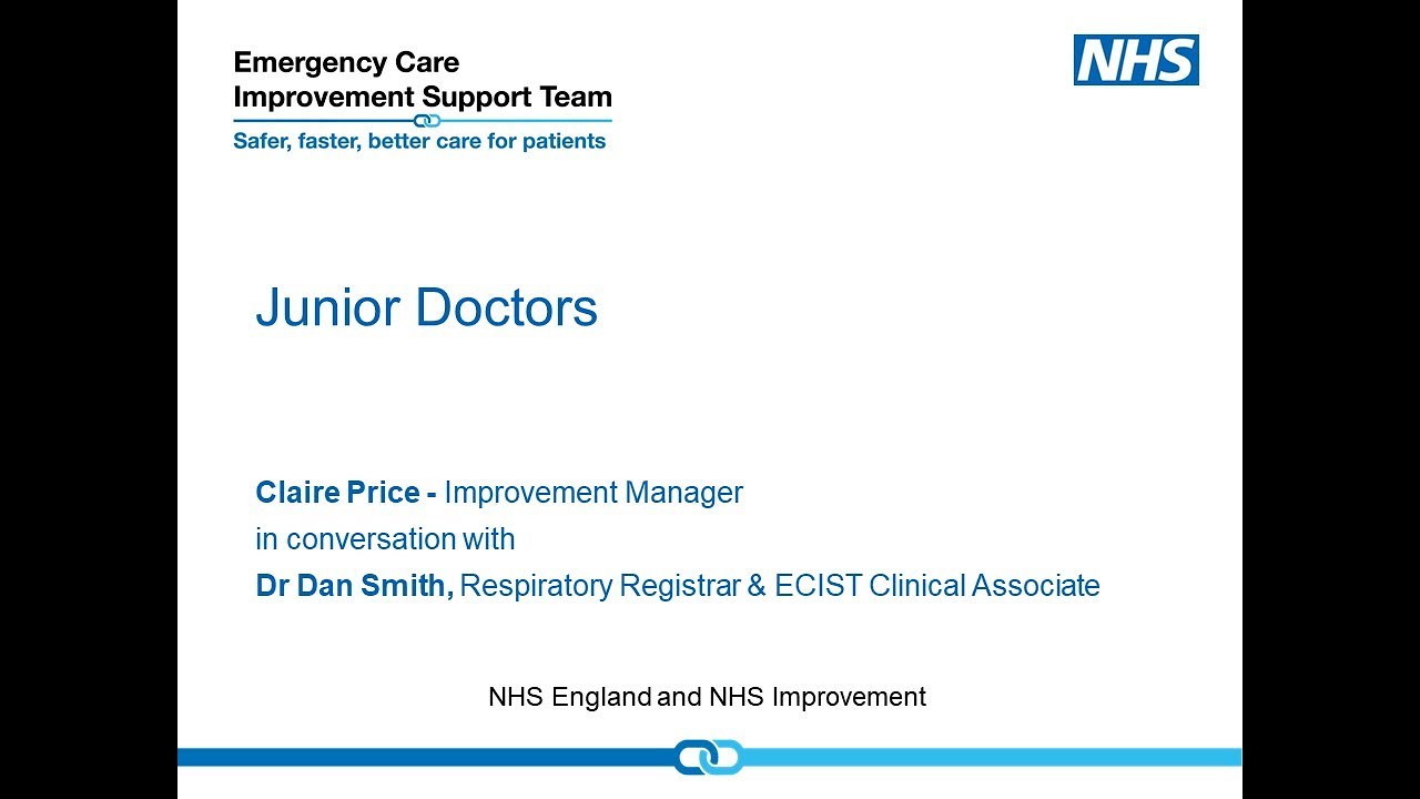 ECIST Bitesize Podcast Series - Junior Doctors - YouTube