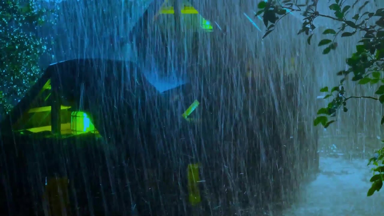 Sleep Instantly With Heavy Rainstorm And Powerful Thunder Sounds Covering