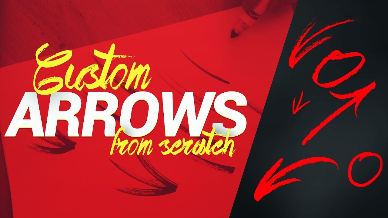 How to Create Custom Arrows for Thumbnails! - YouTube