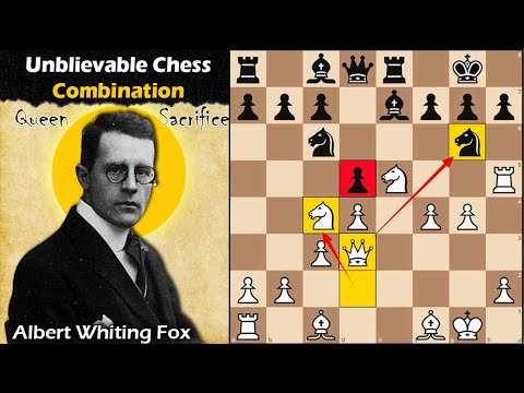 Unbelievable Chess Combination | Queen Sacrifice | Fox vs Bauer 1900 ...