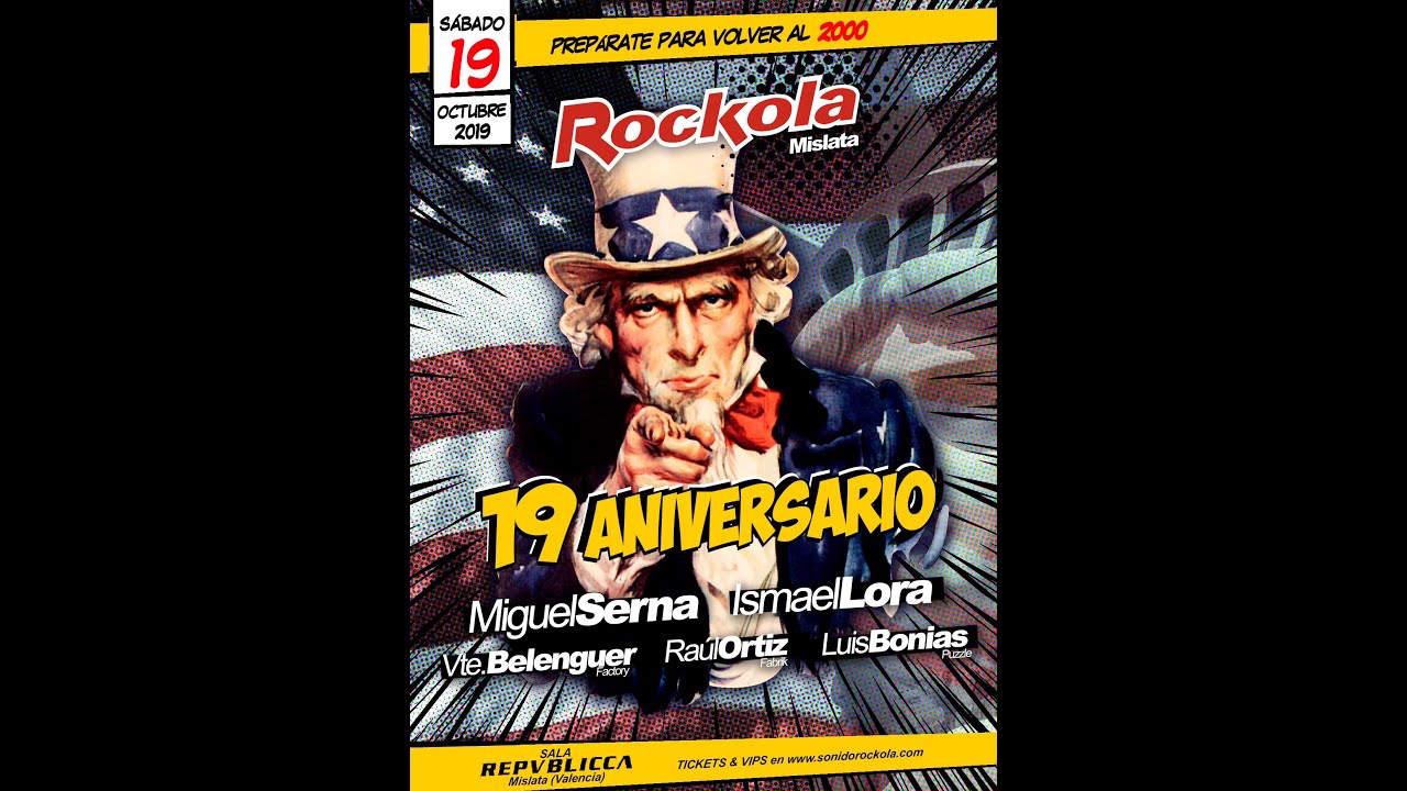 ROCKOLA MISLATA CD Promo 19 Aniversario (19-10-2019) Miguel Serna - YouTube