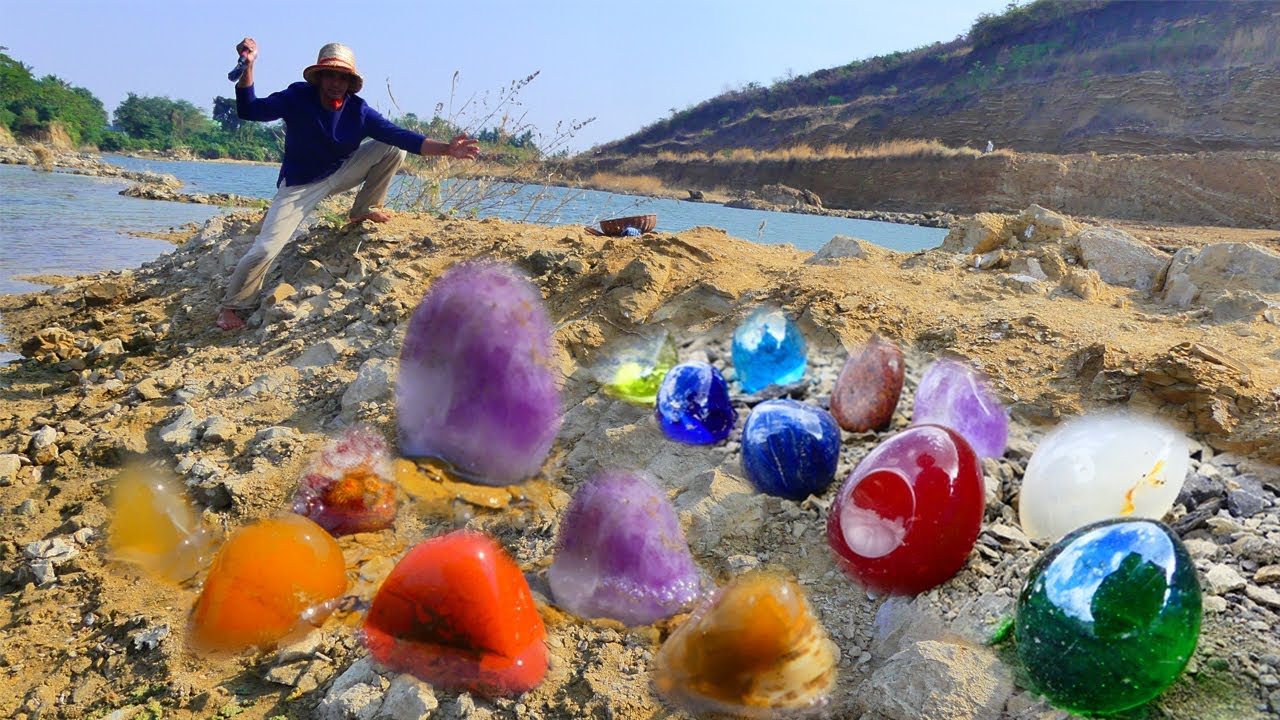 Shining Diamonds! and nuggets gold & gems Dug out of River! Treasures ...