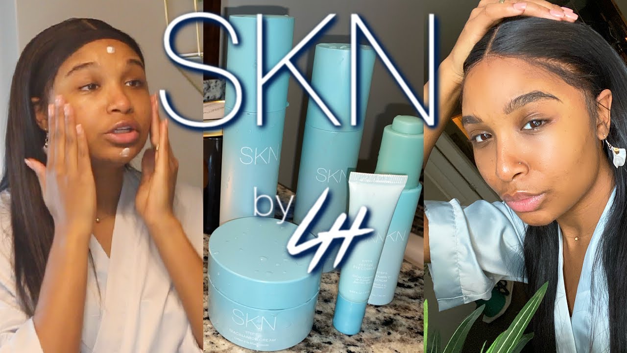 LORI HARVEY'S JUICY SKINCARE ROUTINE...💦 SKN By LH Review & Demo - YouTube