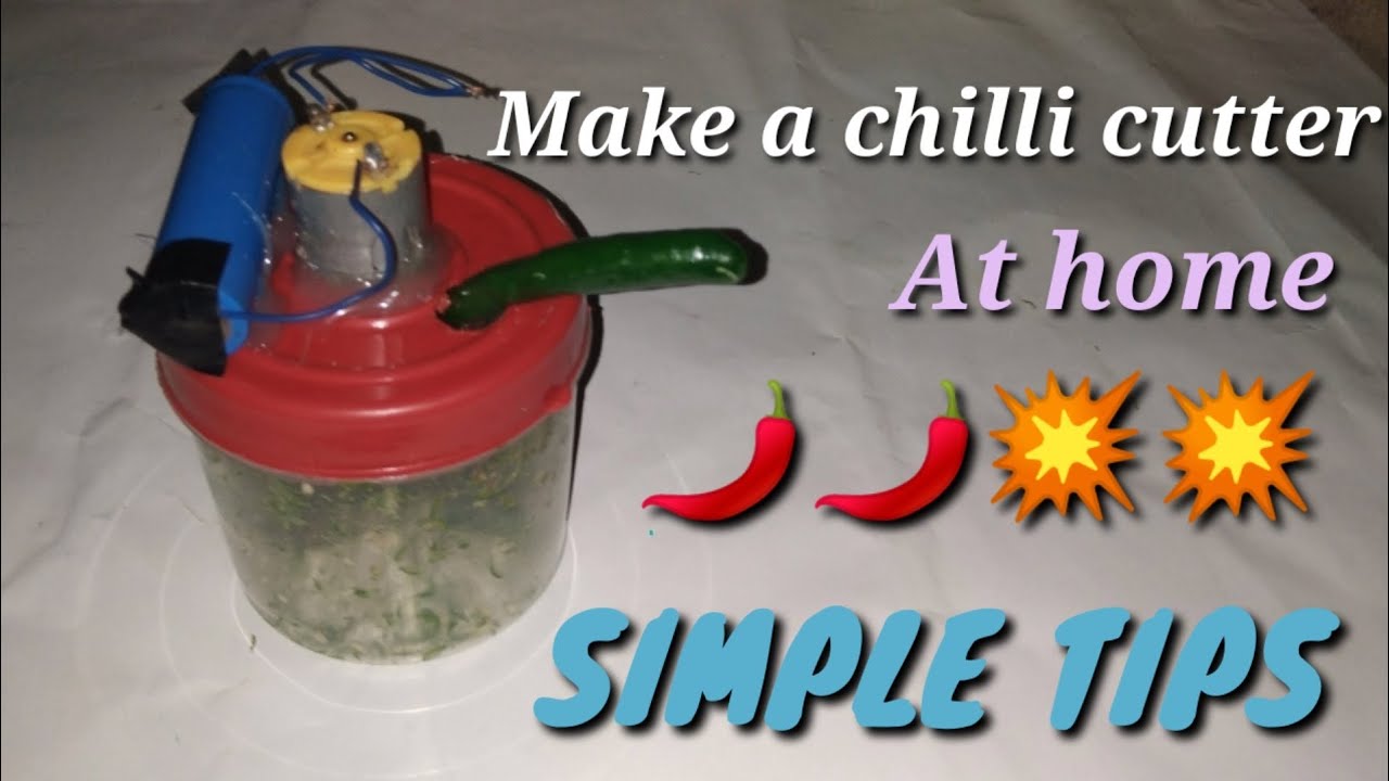 How to make a chilli cutter at home.SIMPLE TIPS. - YouTube