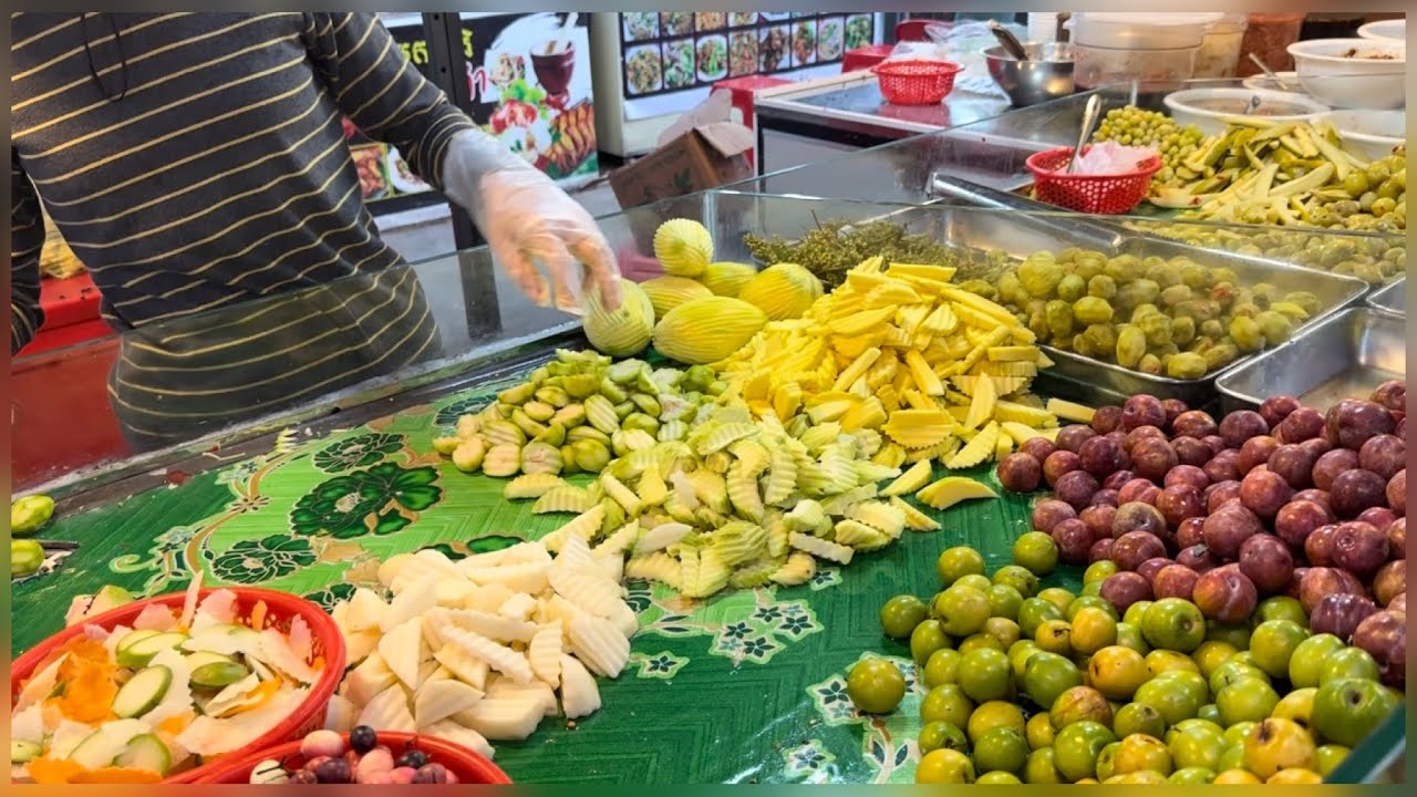 Mix fruit everything it’s MACHO(ម្ជូរ) only 1$ . - YouTube