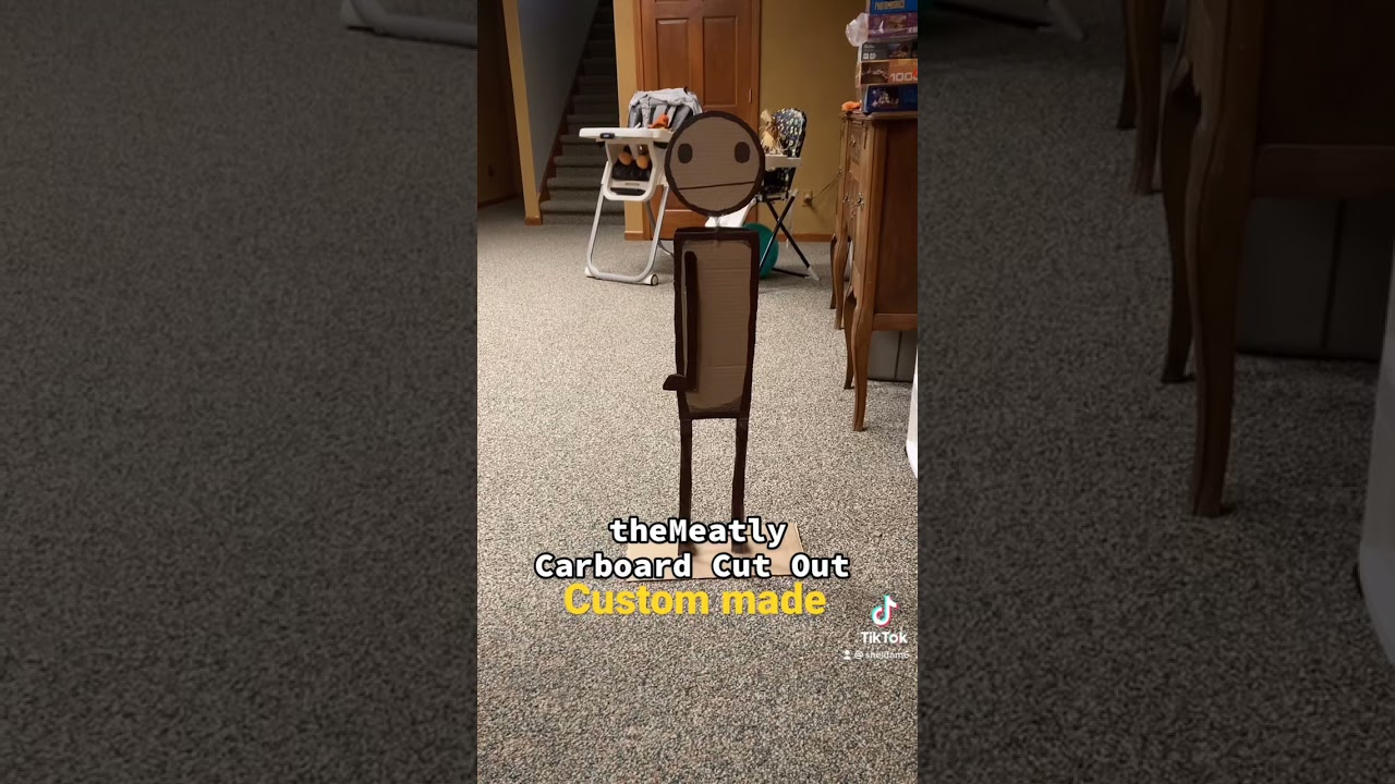 Bendy and The Ink Machine custom made cardboard theMeatly cutout - YouTube